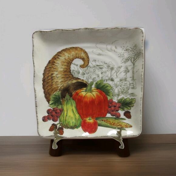 Maxcera | Dining | Square Maxcera Pumpkinsgourdshorn Of Plenty ...
